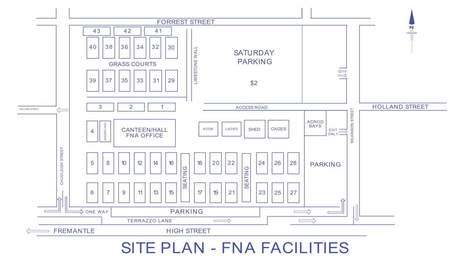 Court Map – Fremantle Netball Association