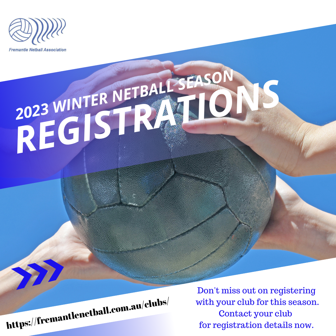 Register for 2023 winter season – Fremantle Netball Association